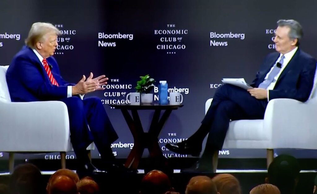 Trump Takes on Bloomberg Moderator in Hilarious Tariff Debate – Redline ...