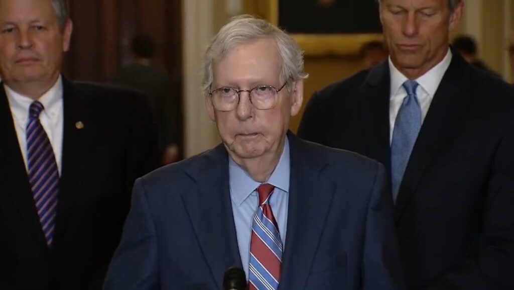 Mitch McConnell Falls on Stairs – Redline Headlines Mitch McConnell Falls on Stairs – Redline Headlines